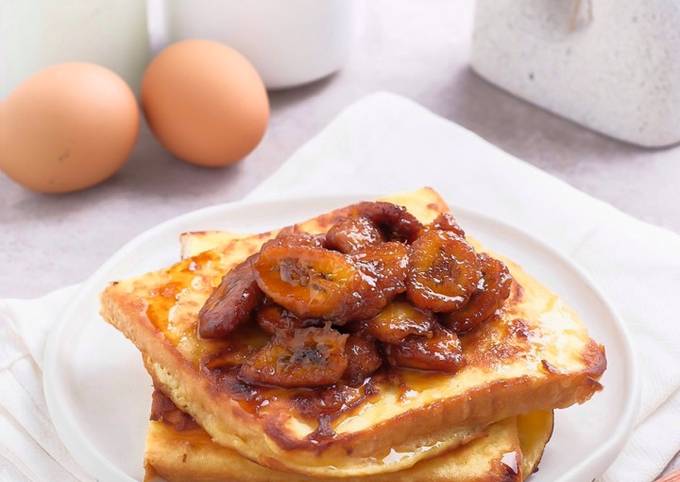 Resep Caramelized Banana Toast oleh Aditya Damayanti - Cookpad