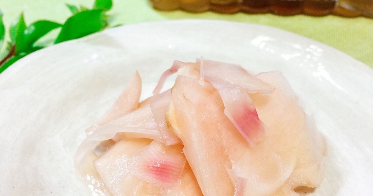 Shin Shoga No Amazu Zuke Pickled Ginger Recipe by YOROKOBI kitchen ...