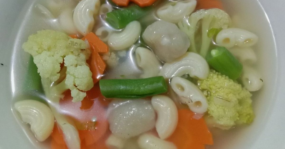 Resep Sup Makaroni oleh Mama Kafa - Cookpad