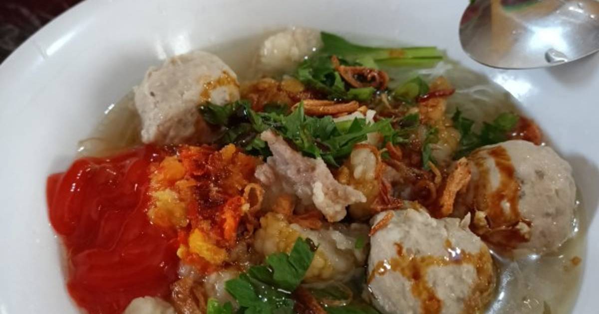 Resep Bakso daging sapi iga oleh Sella Ayu - Cookpad