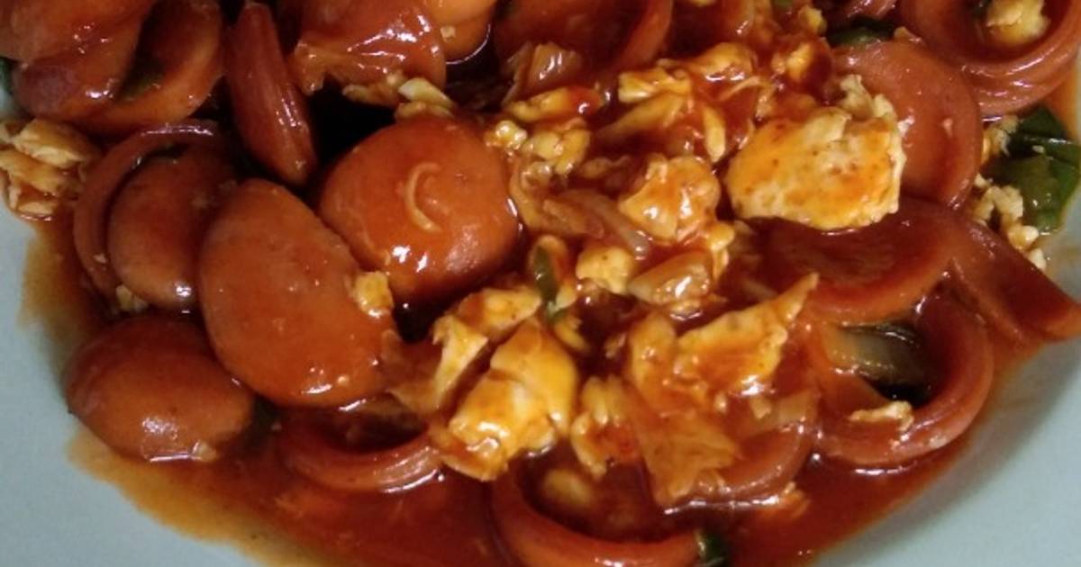 Resep Sosis Telur Asam Manis Oleh Lisna Midia Cookpad