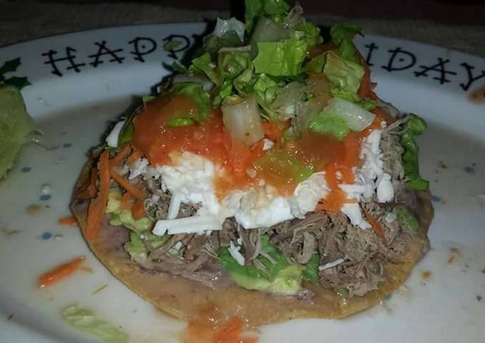 Tostadas de Res Receta de Alina Chrome- Cookpad