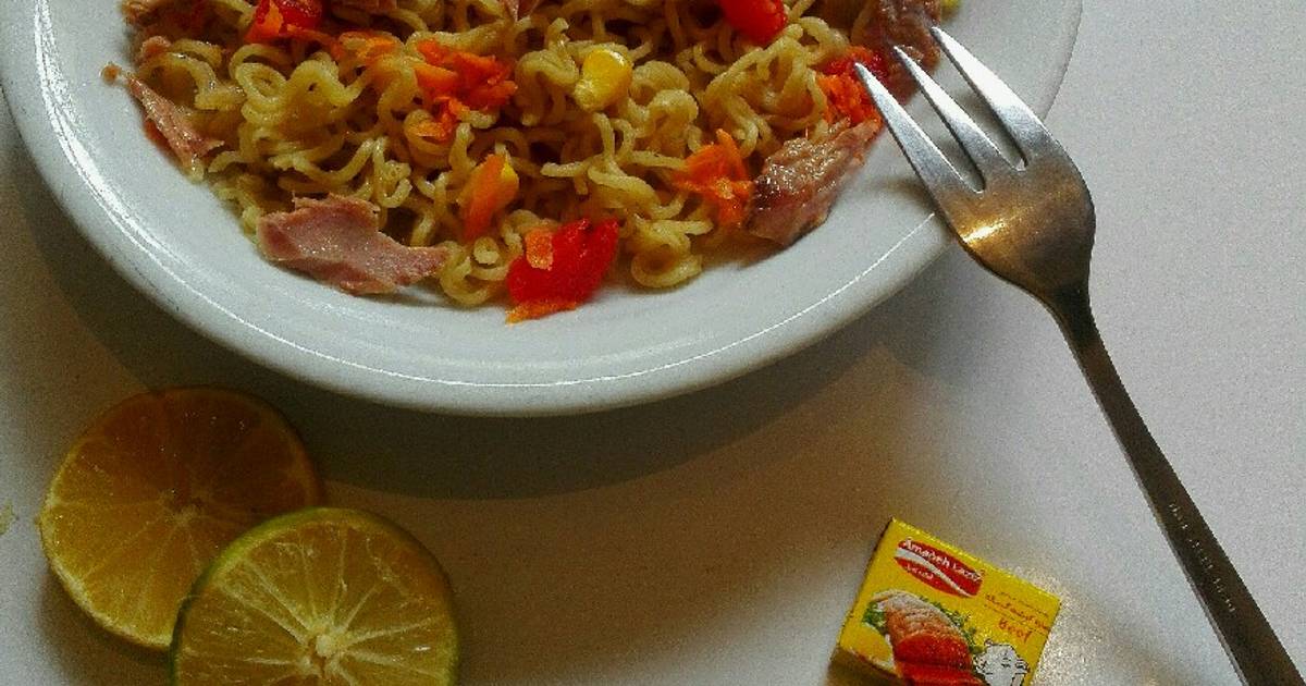 طرز تهیه نودل با تن ماهی (‌‌‌ مقرون به صرفه) ساده و خوشمزه توسط darya ...