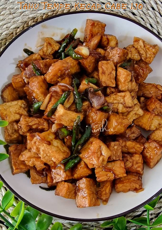 Resep Tempe Tahu Kecap Cabe Ijo oleh Ayu Umha - Cookpad