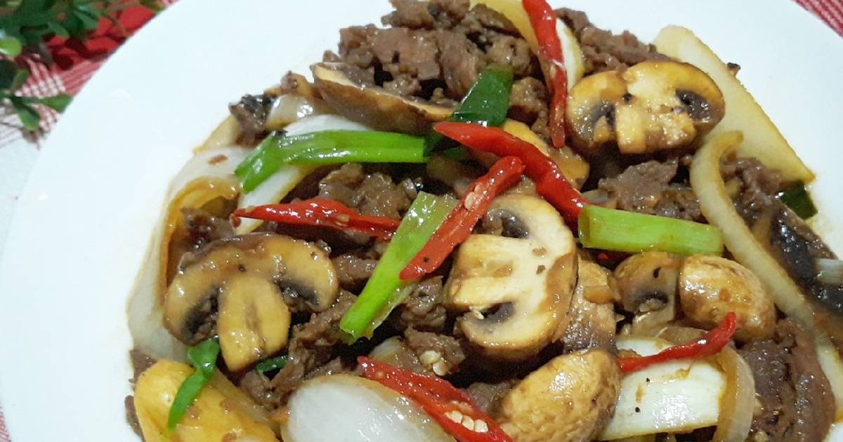 5 resep jamur merang daging kecap enak dan sederhana ala rumahan - Cookpad