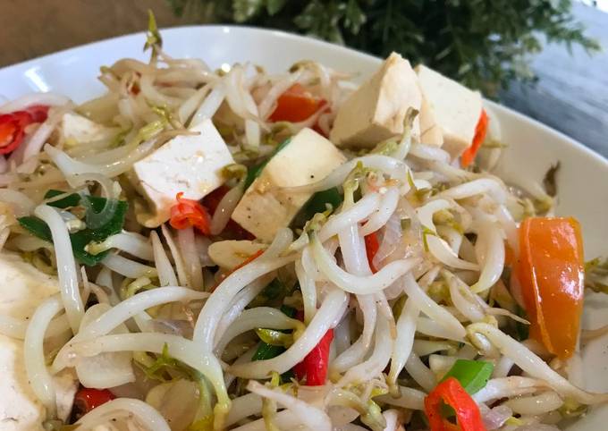 Resep Tumis toge tahu oleh dewialwie - Cookpad