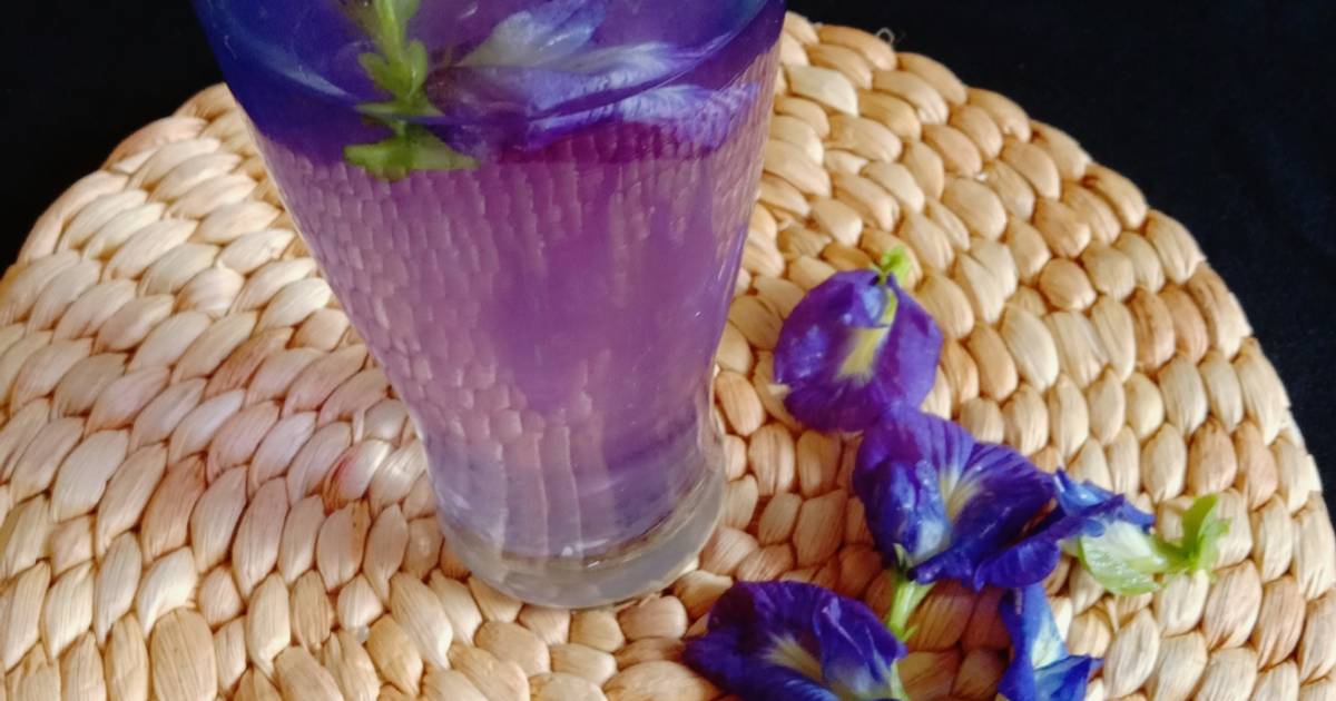 Resep Teh Bunga Telang jeniper oleh Herlyna Dhitian - Cookpad