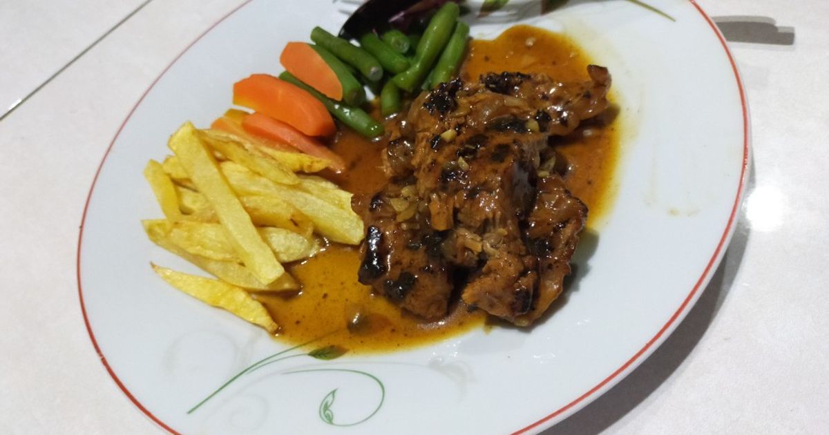 Resep Beef Steak Saos Black Paper oleh peny16 - Cookpad