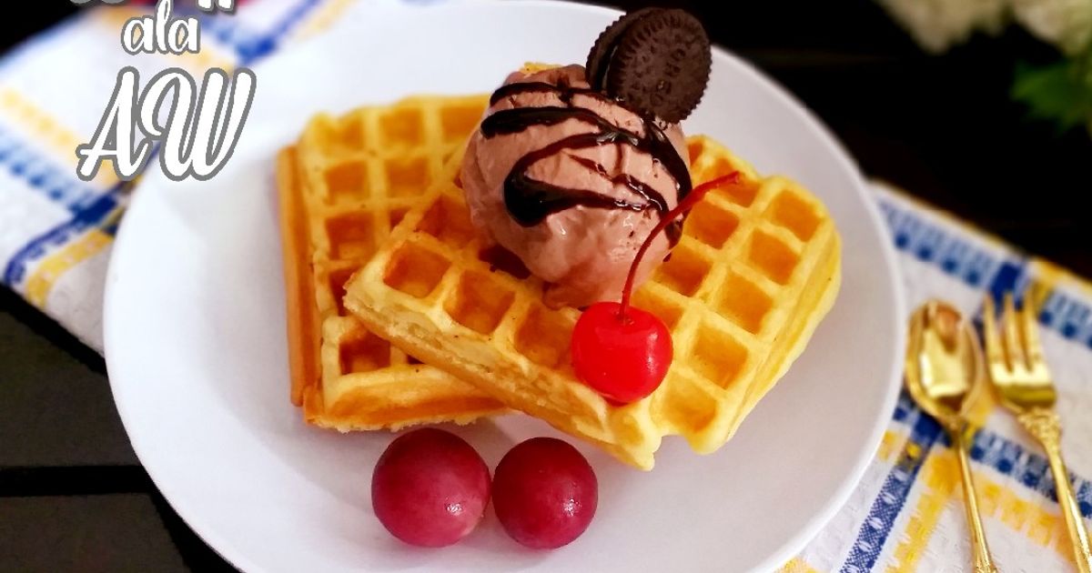 Resep waffle crispy dan fluffy: Sederhana untuk sarapan atau jualan