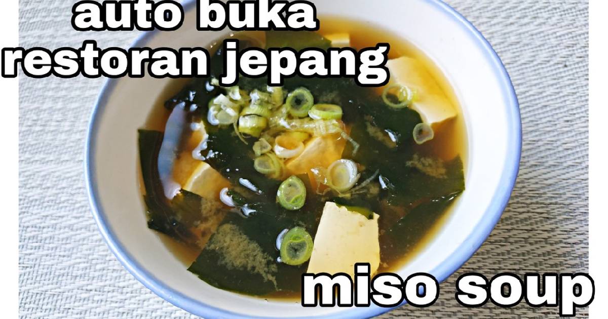 Resep Soup miso ala jepang oleh agung kuntianthari - Cookpad