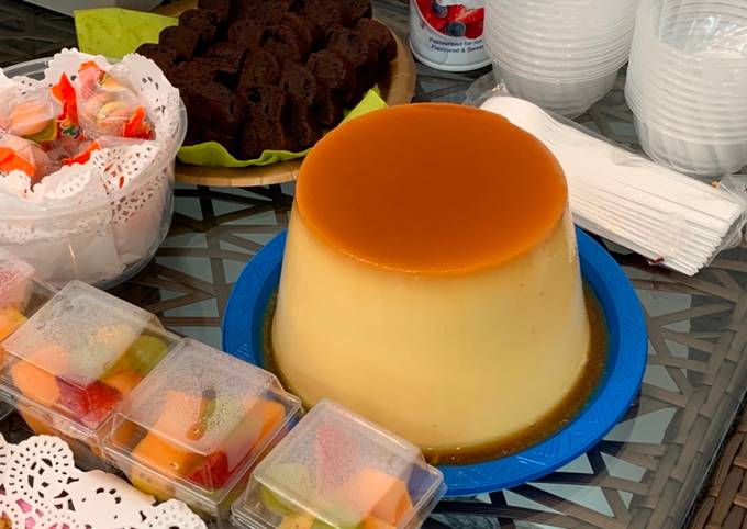 Big Cream Pudding for a Party! Recipe by Saori Fujimoto - Cookpad