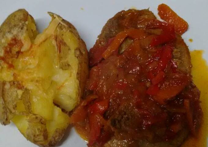 Peceto a la portuguesa con papas aplastadas Receta de Maria Beatriz ...