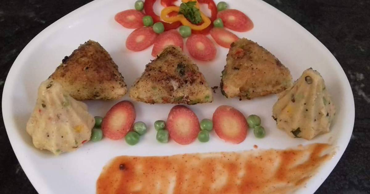 Upma samosa Recipe by Naina Bhojak - Cookpad