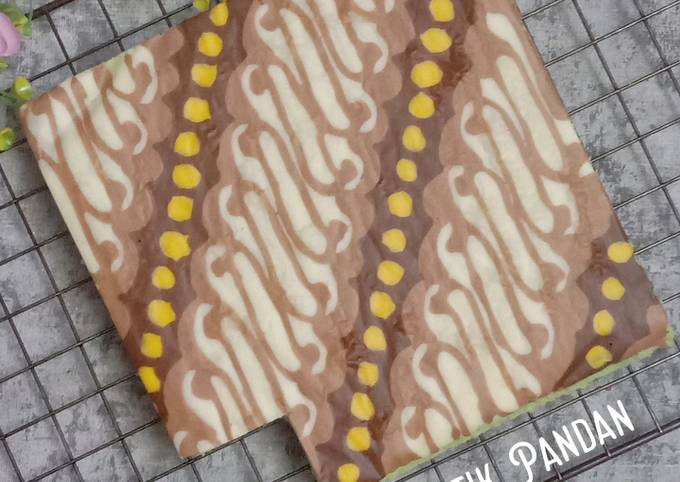 Resep Bolu Pandan Batik oleh Adelia Firdaus - Cookpad