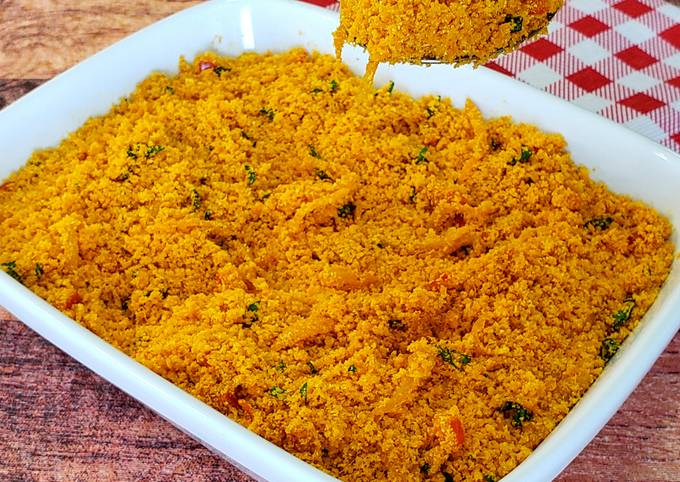 Farofa de Dendê Receita por Ju na Cozinha - Cookpad