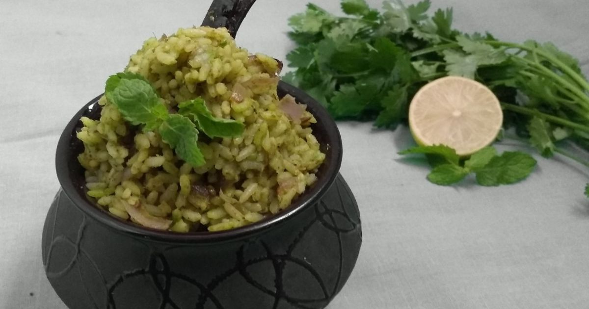 Mint Rice Recipe By Ankita Chakraborty