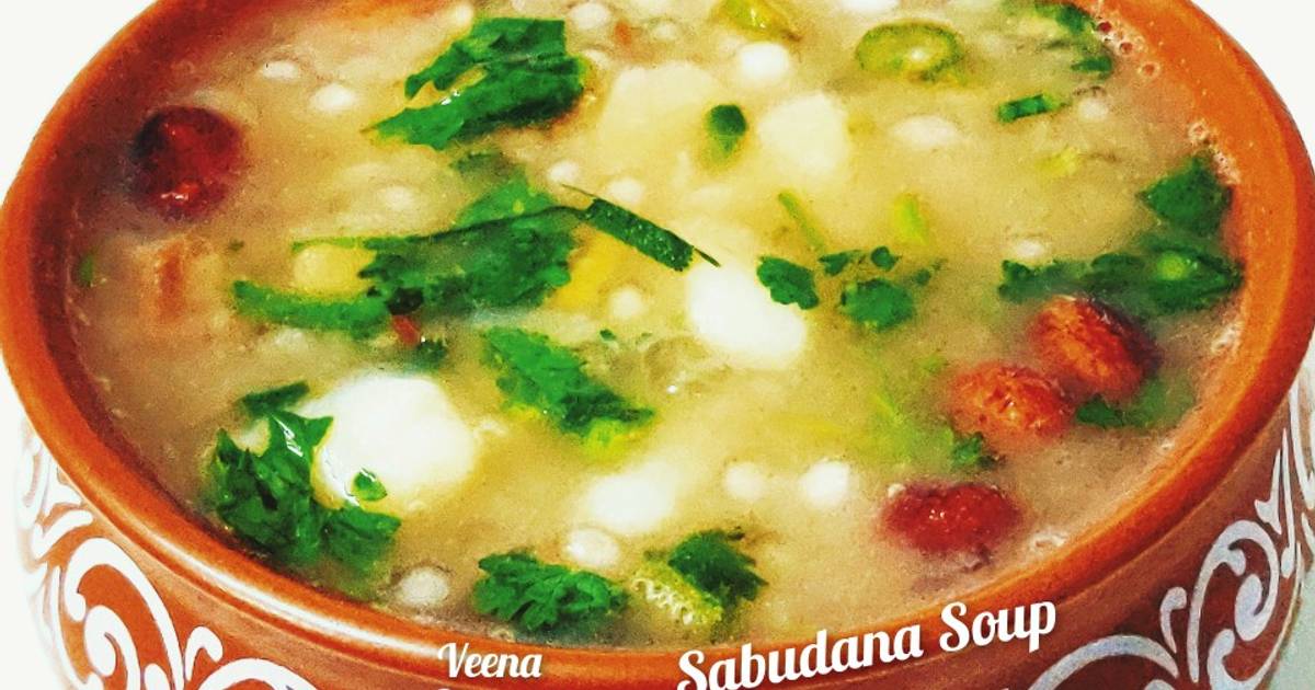 साबुदाना सूप(sabudana soup recipe in hindi) रेसिपी बनाने की विधि in ...