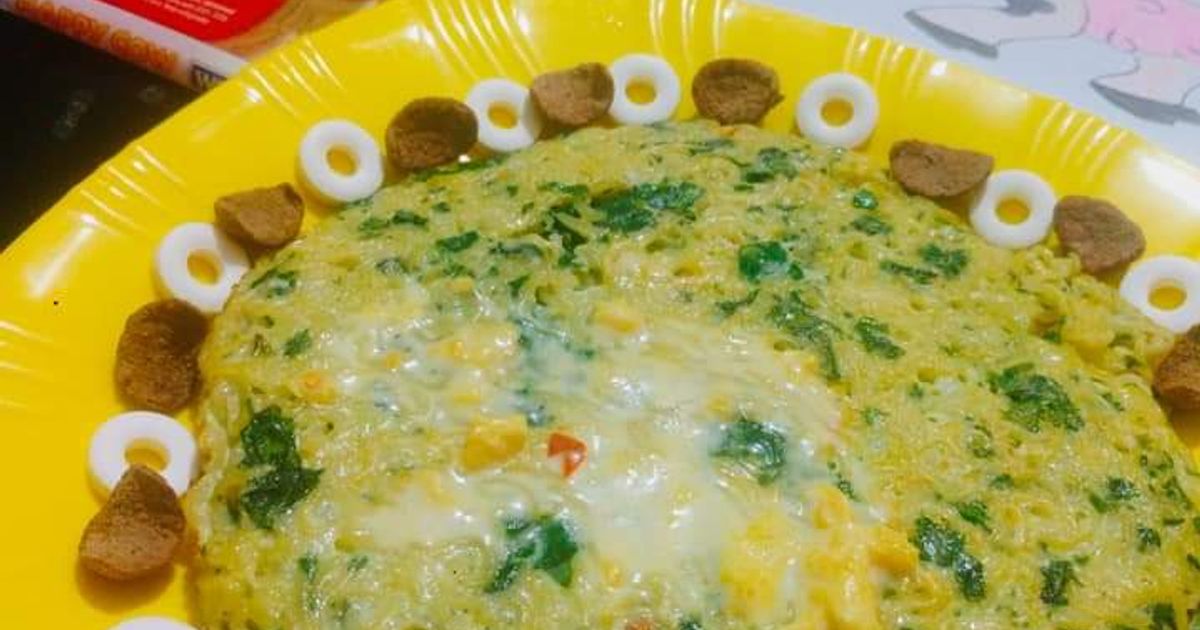 Cheesy Spanich Magi Recipe by Ñôôri Màlîk - Cookpad