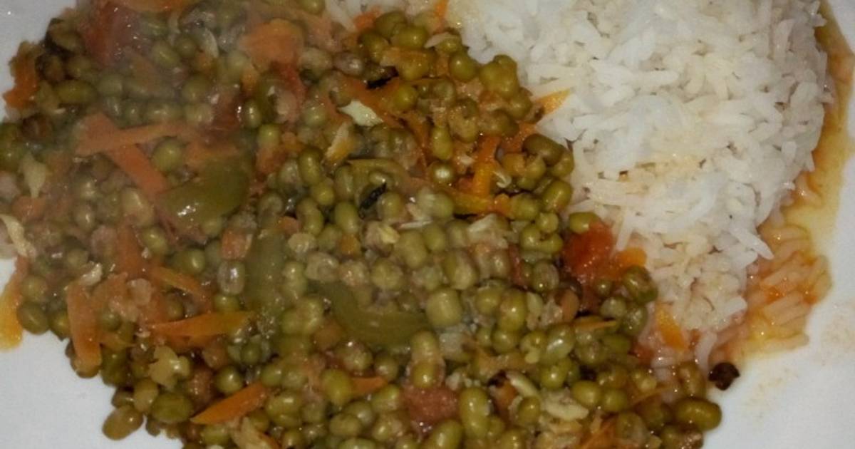 Coconut rice with ndengu stew Recipe by Asher - Cookpad