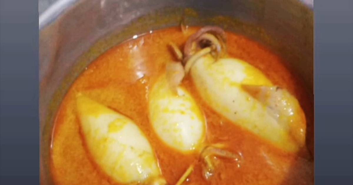 Resep Gulai Cumi isi Tahu oleh Elsa Agustina - Cookpad