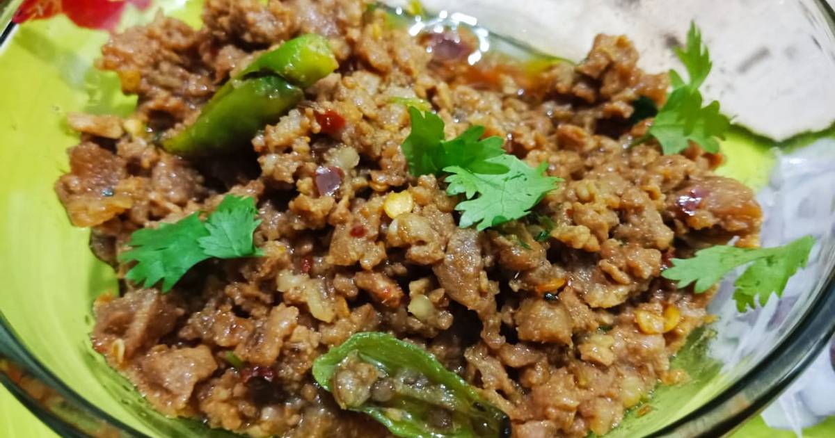 Dum ke Qeema(With out onion,tomato qeema) Recipe by Sajida Perveen 786 ...