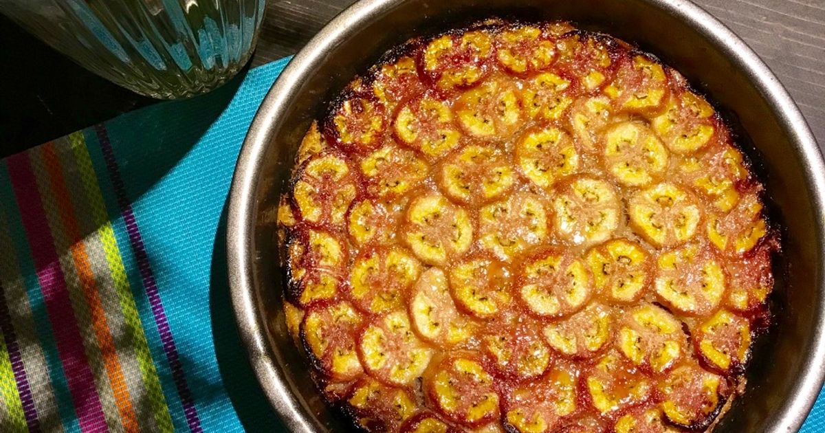 Baked Banana Cake With Coconut Milk Recipe By Dibee