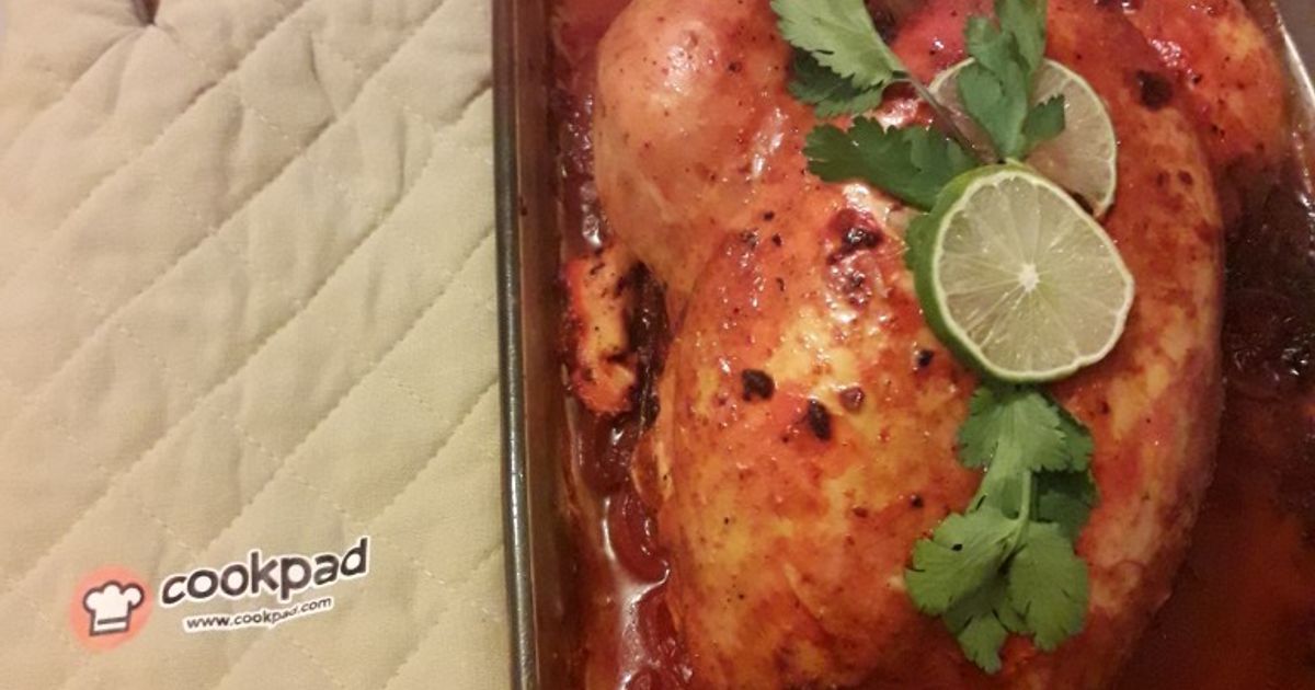 Pollo Con Achiote Al Horno Receta de Esther Soto- Cookpad
