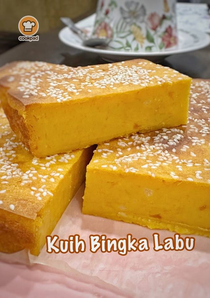 Resipi Kuih Bingka Labu Kuning oleh imel_recipe - Cookpad