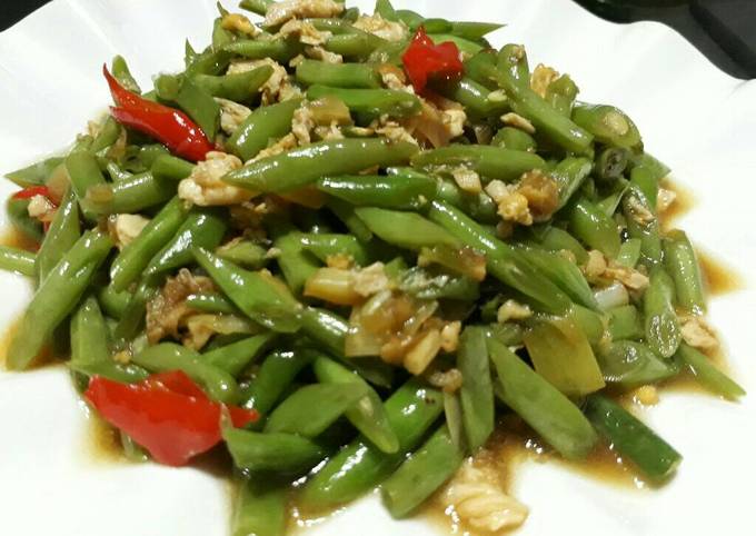 Resep Tumis Buncis Telur oleh Seruni Puspa Indah - Cookpad