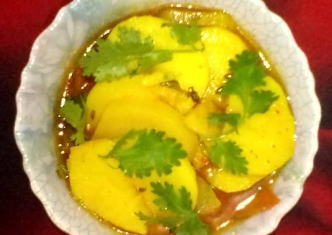 चकले आलू (chakle aloo recipe in Hindi) रेसिपी बनाने की विधि in Hindi by ...