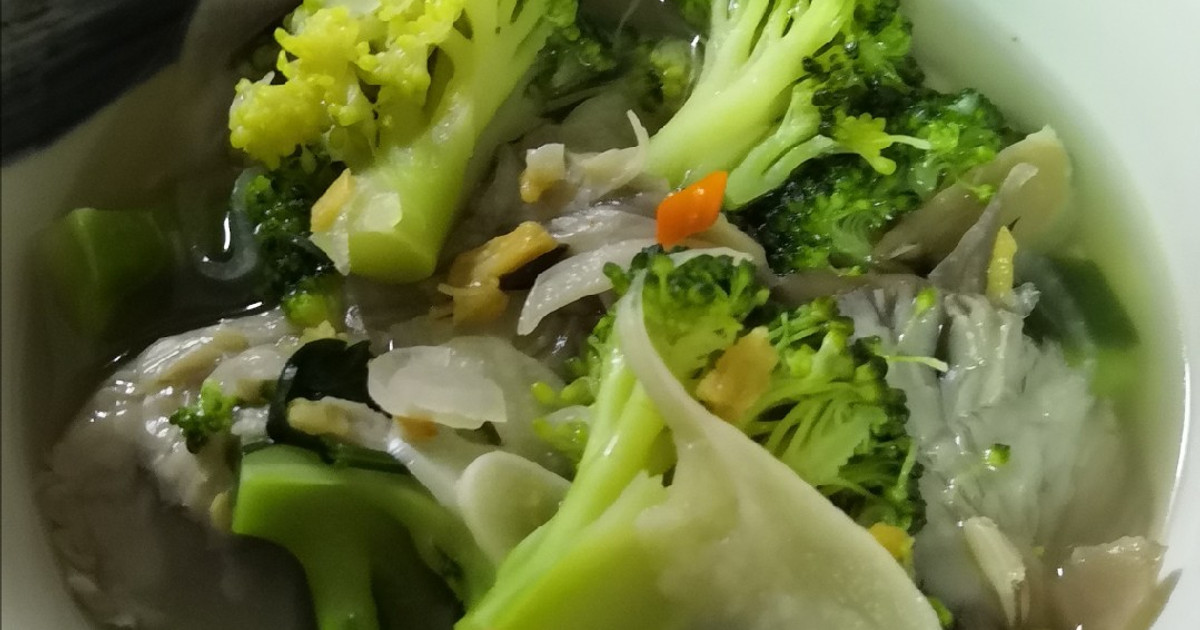 Resipi Sup Sayur Cendawan & Brokoli oleh Rozita Jaafar Sekdek - Cookpad
