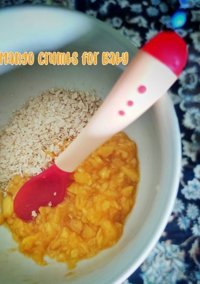 Resipi Mango Crumbs for Baby oleh Maisarah Mamat - Cookpad