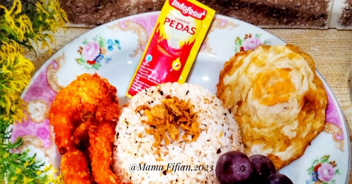 Resep Nasi Tabur Nori &Bon Cabe (Nasi Bento Ala Mama Fifian) oleh ...
