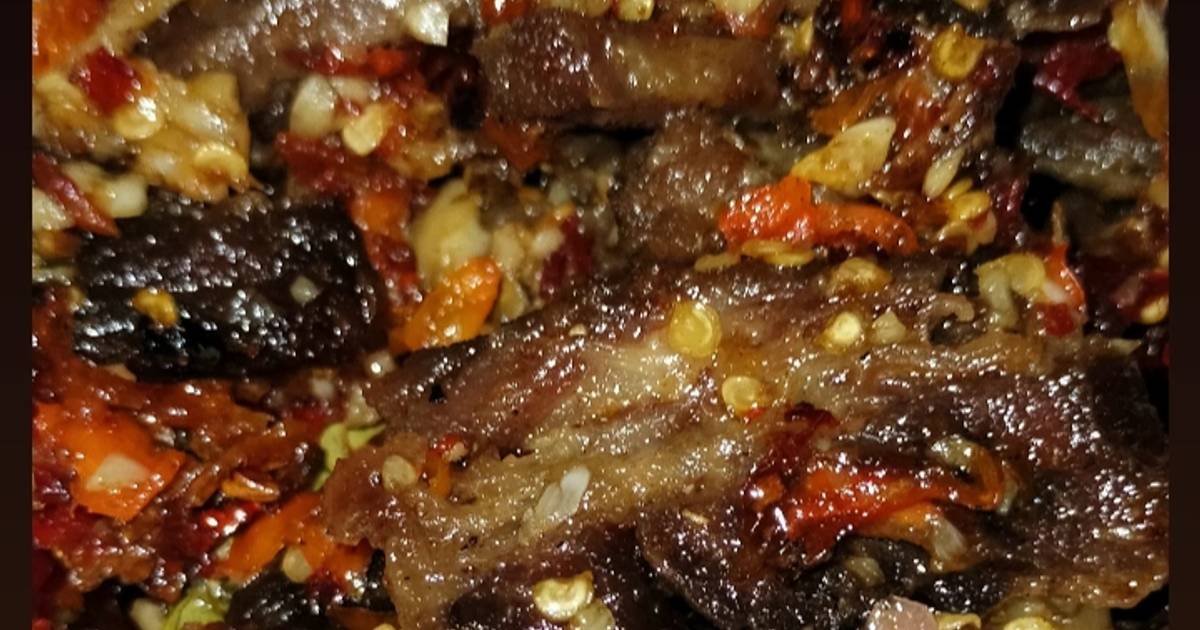 Resep Dendeng balado / daging masak pedas bumbu super sederhana oleh ...