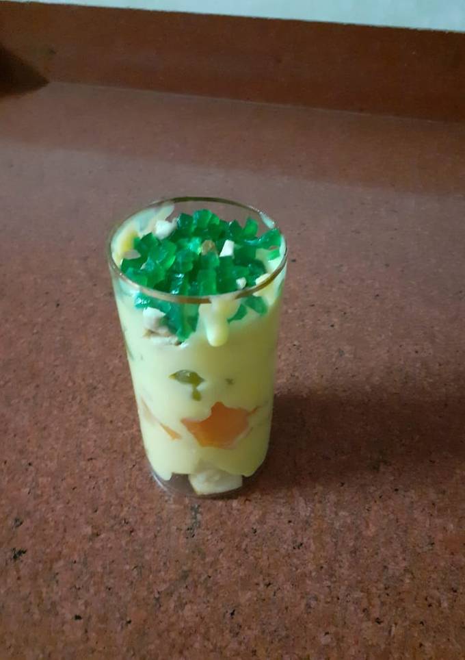 Kesar fruit cream Recipe by Kirti Jindal - Cookpad