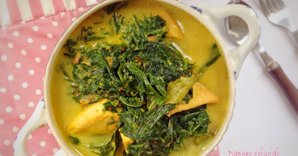 Resep Gulai daun singkong tahu oleh Dapoer sriwidi - Cookpad