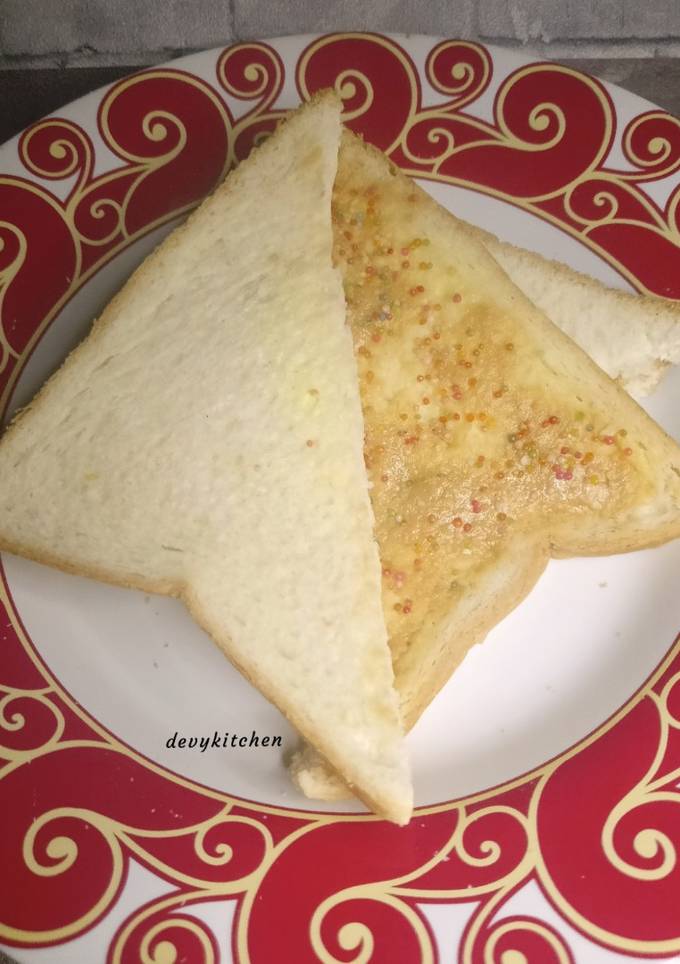 Resep 725. Roti Selai Kacang Sprinkle 🎉🎉 oleh Devin - Cookpad