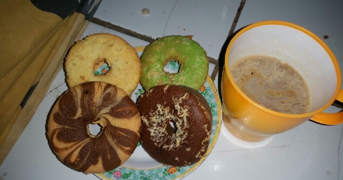 Resep Bolnut (Bolu Donut) oleh danish_desert - Cookpad