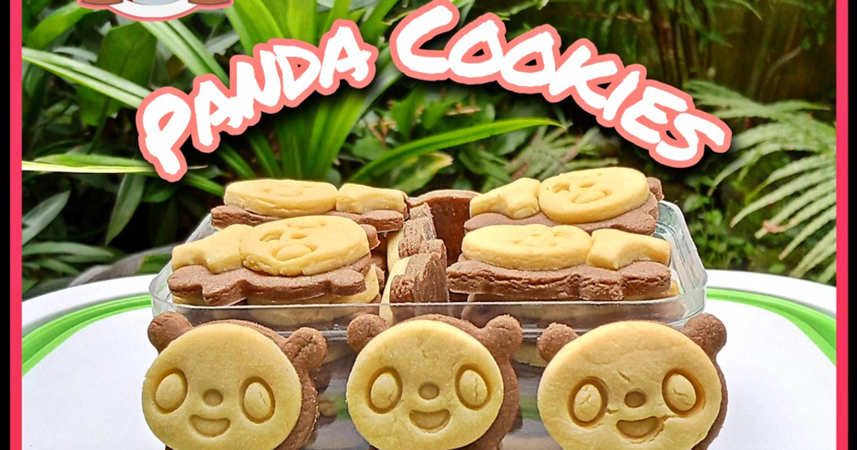 Resep Panda Cookies 🐼💕 oleh Dapur Om Hansie - Cookpad