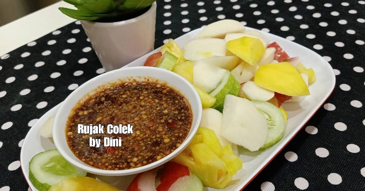 35 resep rujak colek enak dan mudah - Cookpad