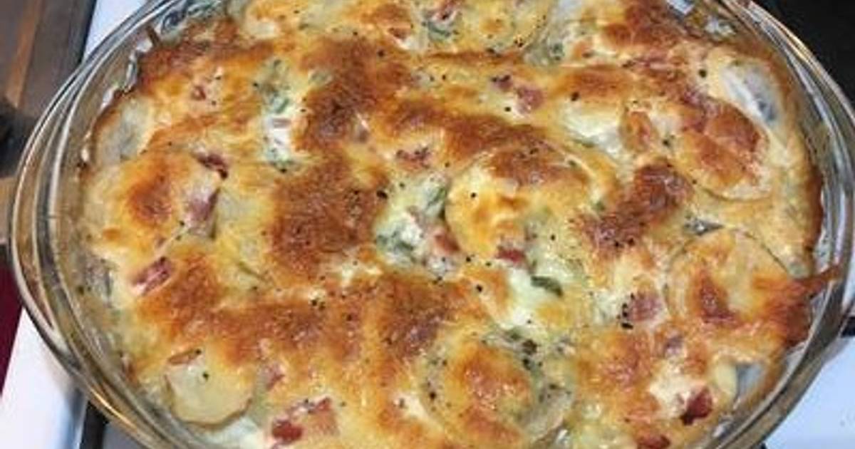 Papas al horno con queso y jamon - 62 recetas caseras- Cookpad