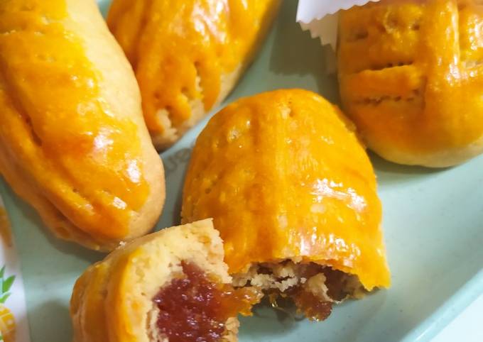 Resep Nastar Daun Jumbo oleh amelati (Rafif Kitchen) - Cookpad