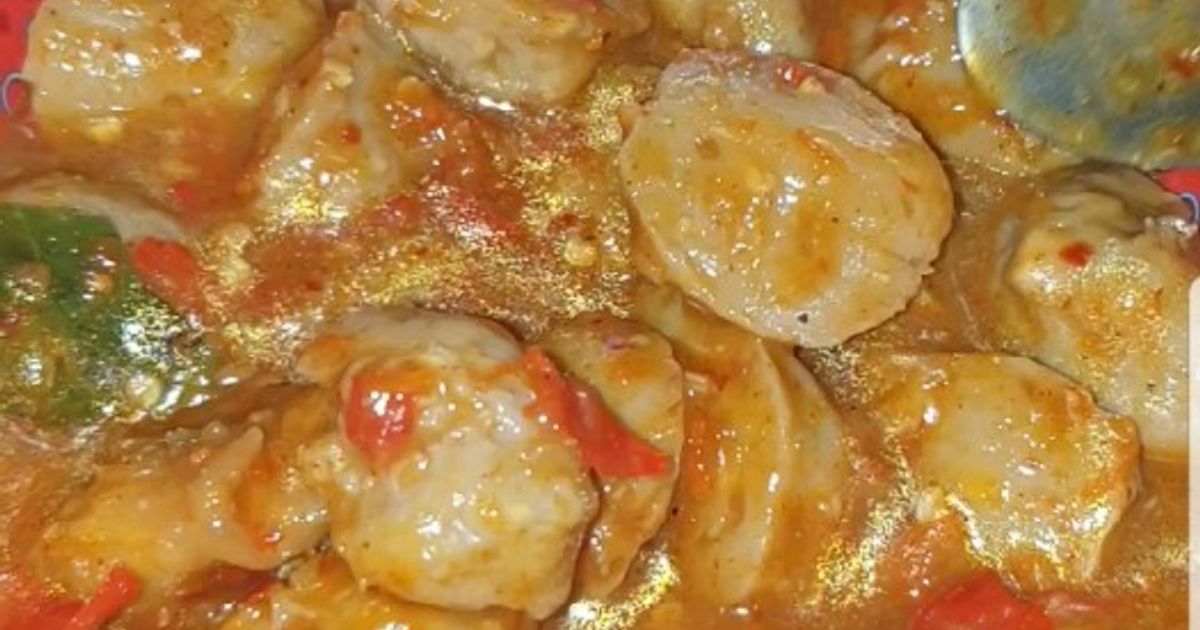 Resep Bakso Pentol Kuah Pedas oleh Riska Putri Utami - Cookpad