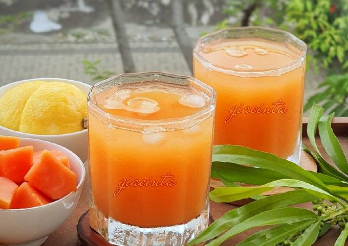 Resep Jus Pepaya, Pir dan Jeruk oleh Giacinta Permana - Cookpad