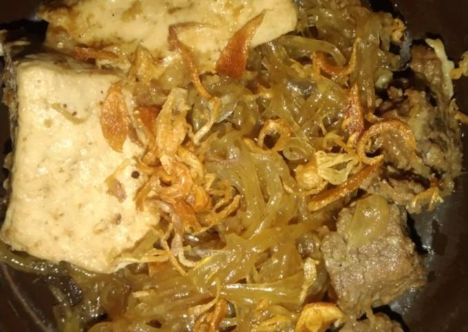Resep Semur Daging Tahu Soun oleh Oktavia Putriss - Cookpad