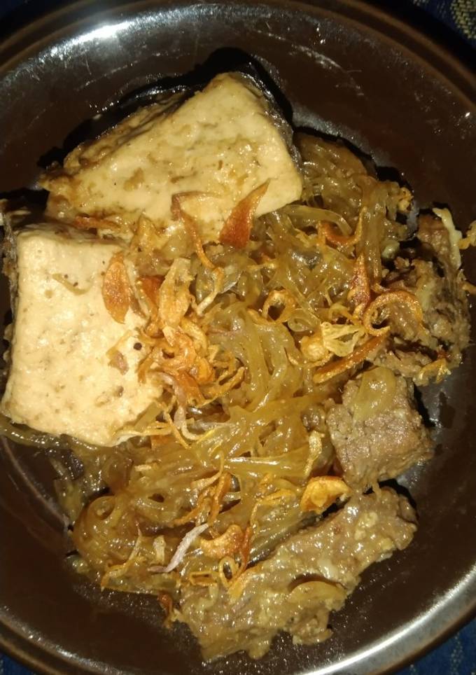 Resep Semur Daging Tahu Soun oleh Oktavia Putriss - Cookpad
