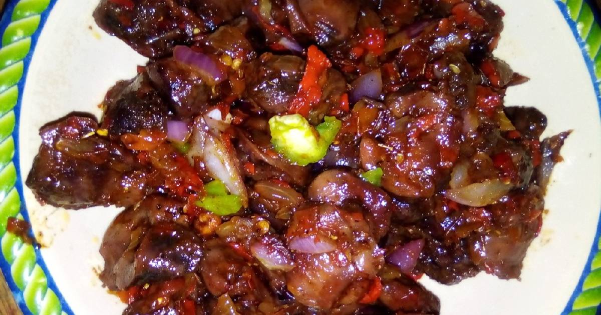 Peppered gizzard Recipe by Leemart's Cul - Cookpad