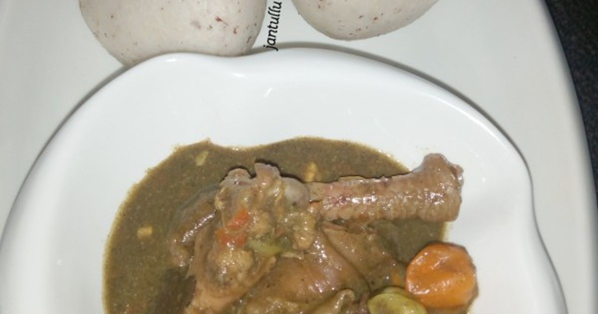 One Pot Kuka Soup(dry Boaba Tree Leaves) Recipe by Jantullu'sbakery ...