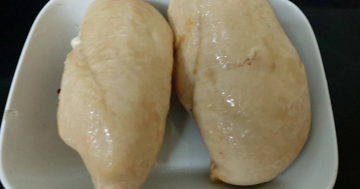 My Plain Steam Cooked Chicken Breast then Crisped in the oven😀 Recipe ...