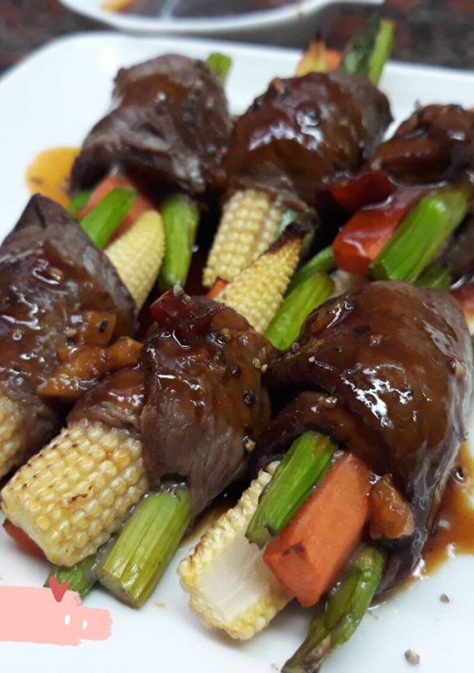 Resep Daging sapi gulung 蔬菜牛肉捲 oleh 莉莉 - Cookpad